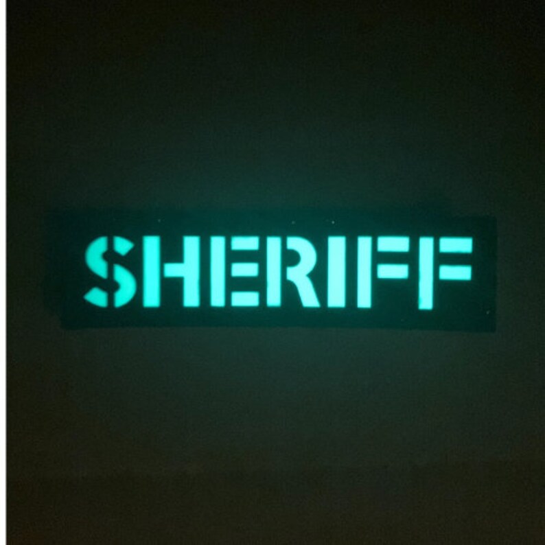 Sheriff Patch Choose Cordura and Lettering Material 6 X 2 Police Law ...