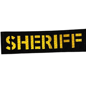 Sheriff Patch Choose Cordura and Lettering Material 6 X 2 Police Law ...