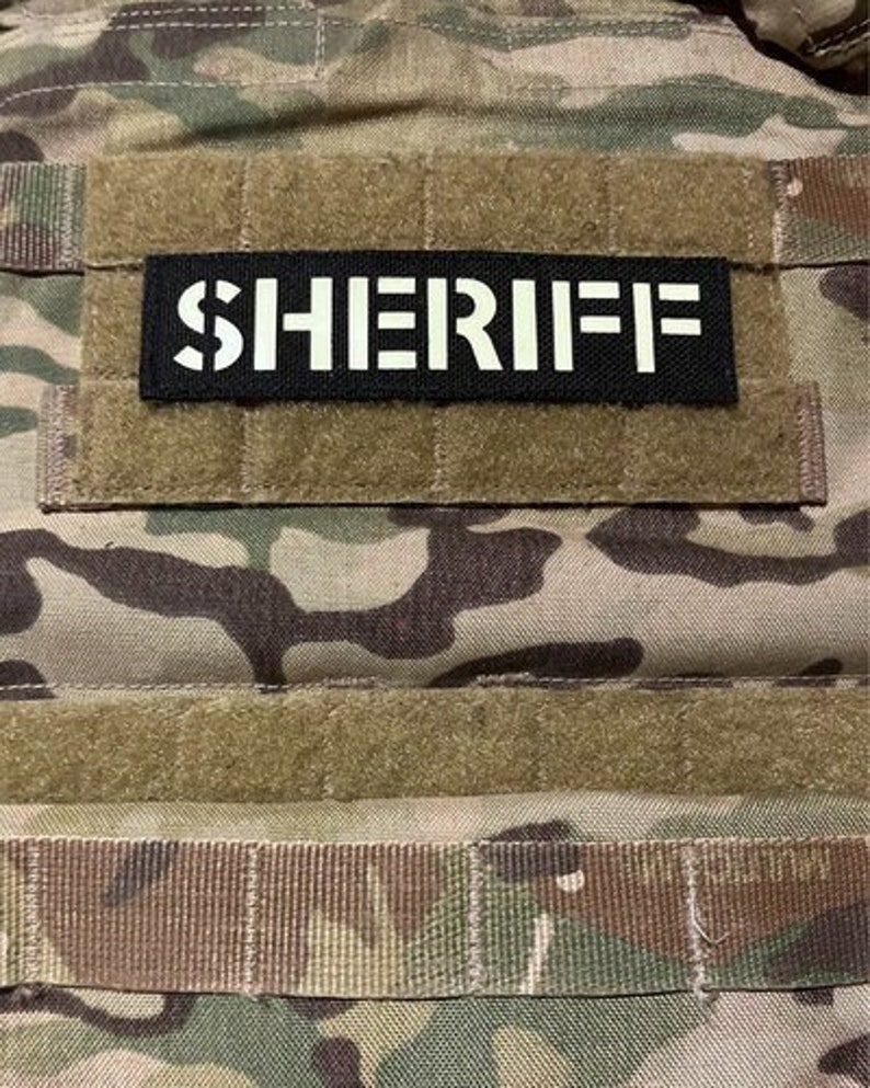 Sheriff Patch Choose Cordura and Lettering Material 6 X 2 Police Law ...