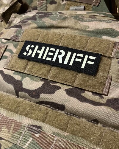 Sheriff Patch Choose Cordura and Lettering Material 6 X 2 Police Law ...