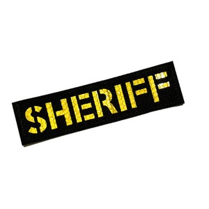 Sheriff Patch Choose Cordura and Lettering Material 6 X 2 Police Law ...