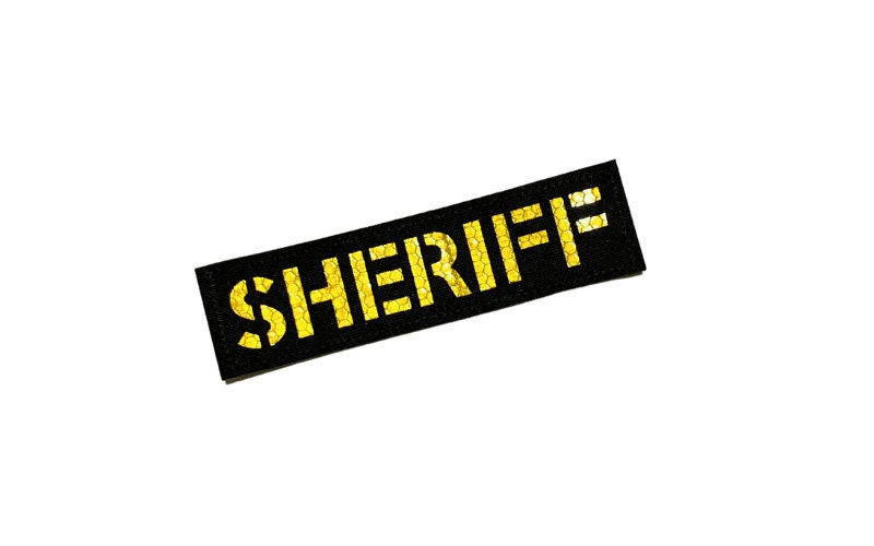 Sheriff Patch Choose Cordura and Lettering Material 6 X 2 Police Law ...