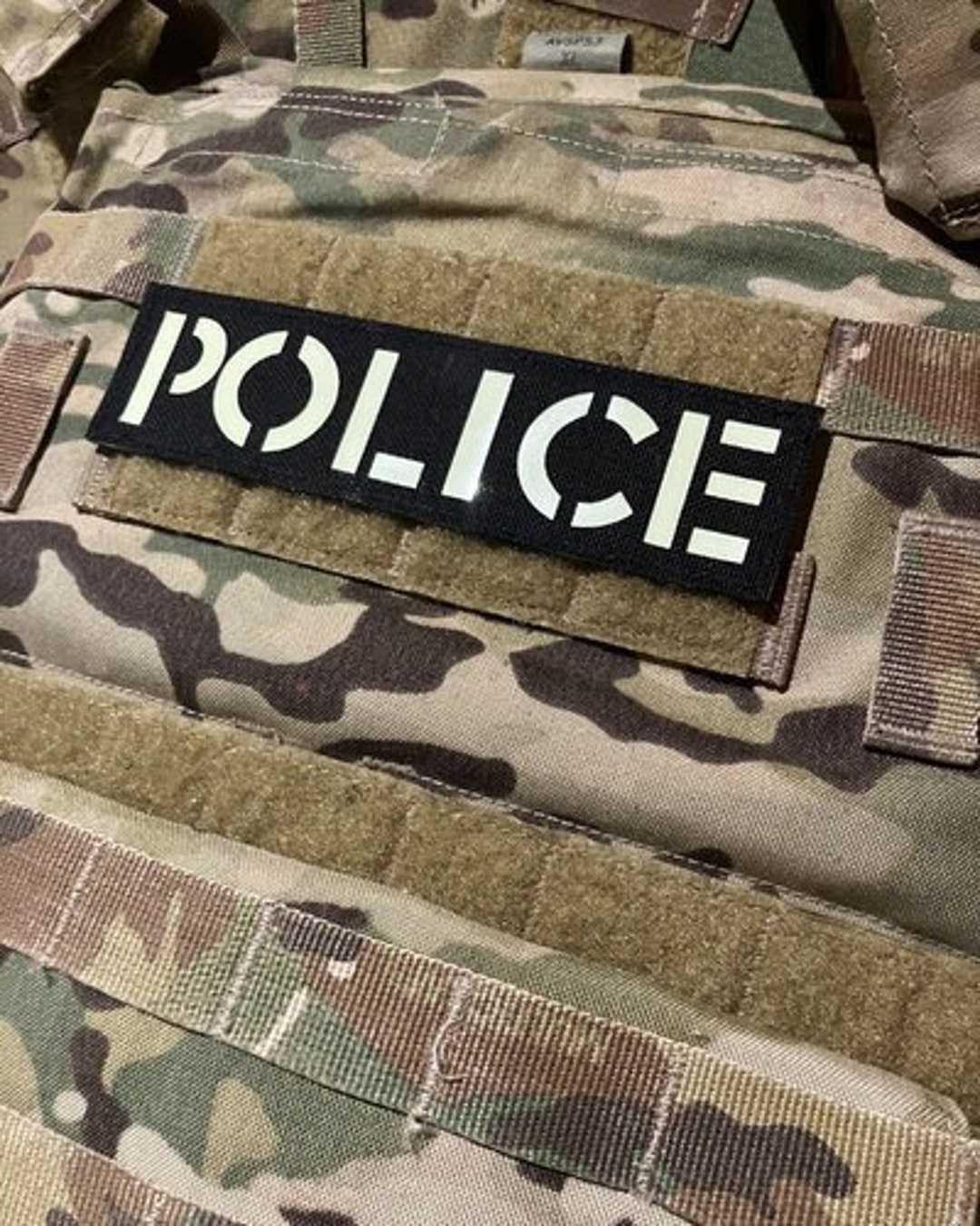 Police Patch Choose Cordura and Lettering Material 6 X 2 Police Law ...
