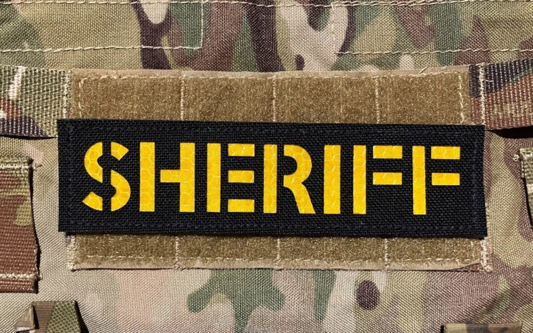 Sheriff Patch - Choose Cordura and Lettering Material - 6" X 2 ...