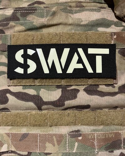 SWAT Patch Choose Cordura and Lettering Material 6 X 2 Police Law ...