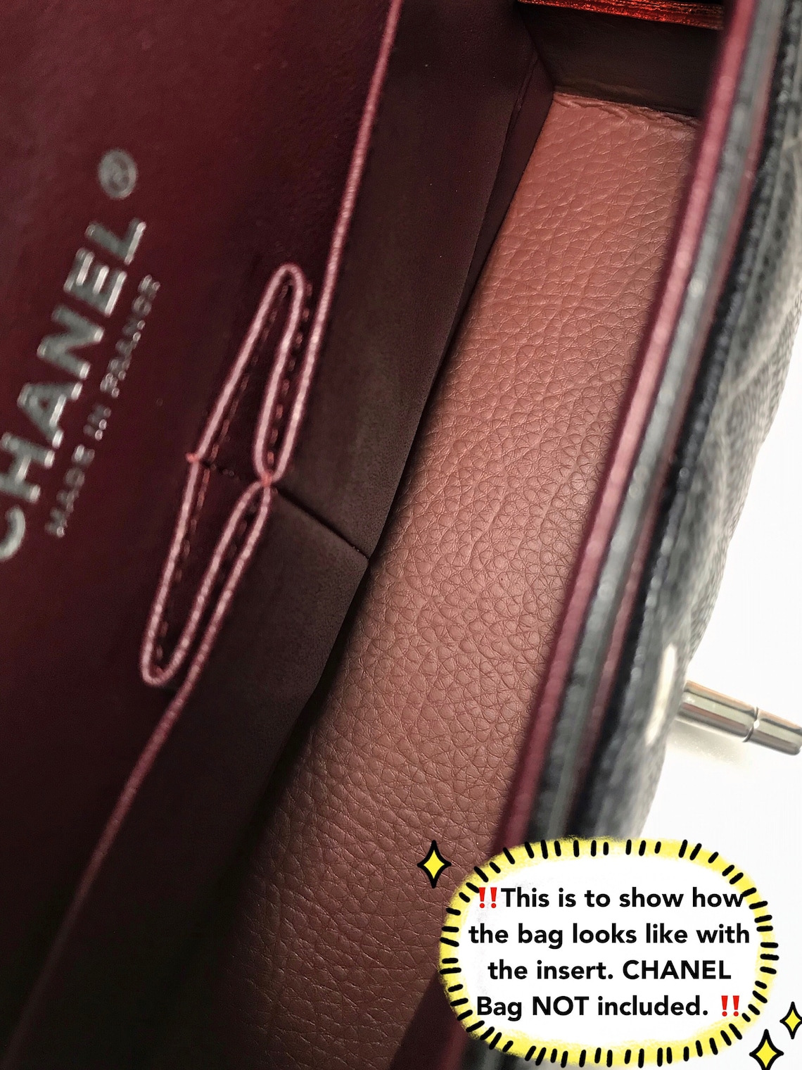 Base Shaper Bag Insert Saver for C* Medium Classic Flap Bag 25cm (bag ...