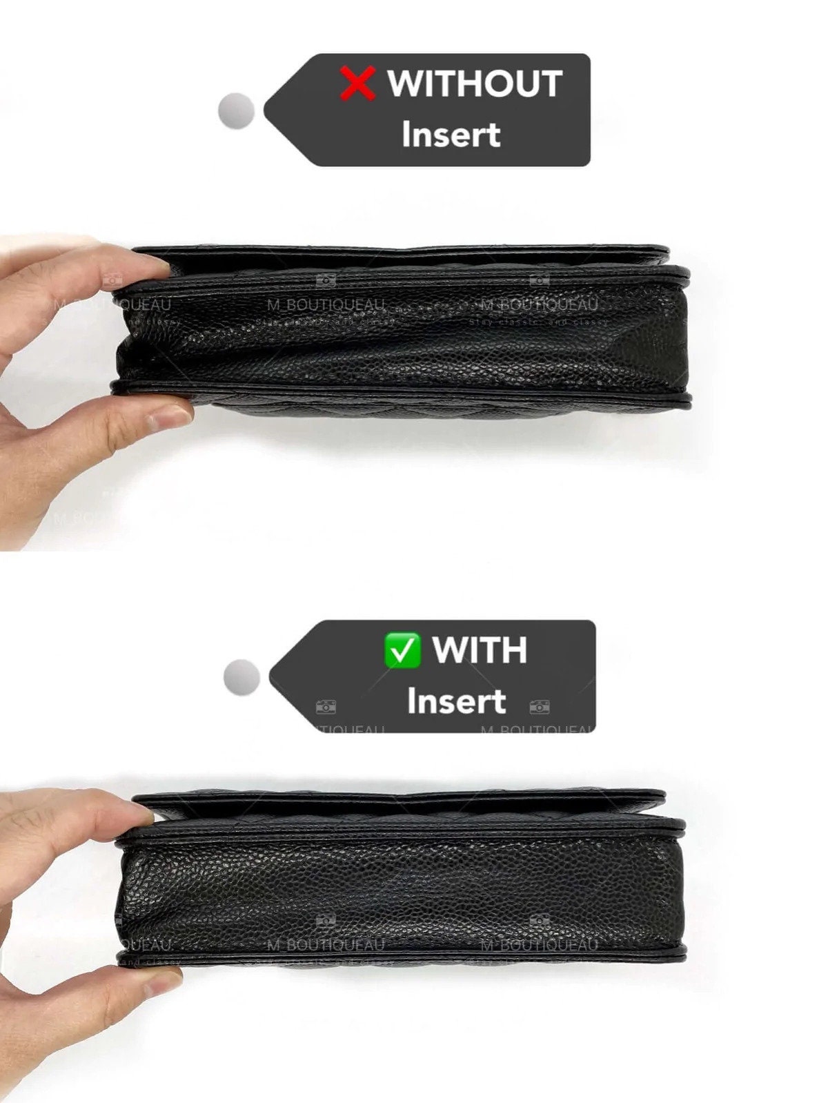 Base Shaper Bag Insert Saver for C Wallet on Chain WOC Bag bag NOT ...