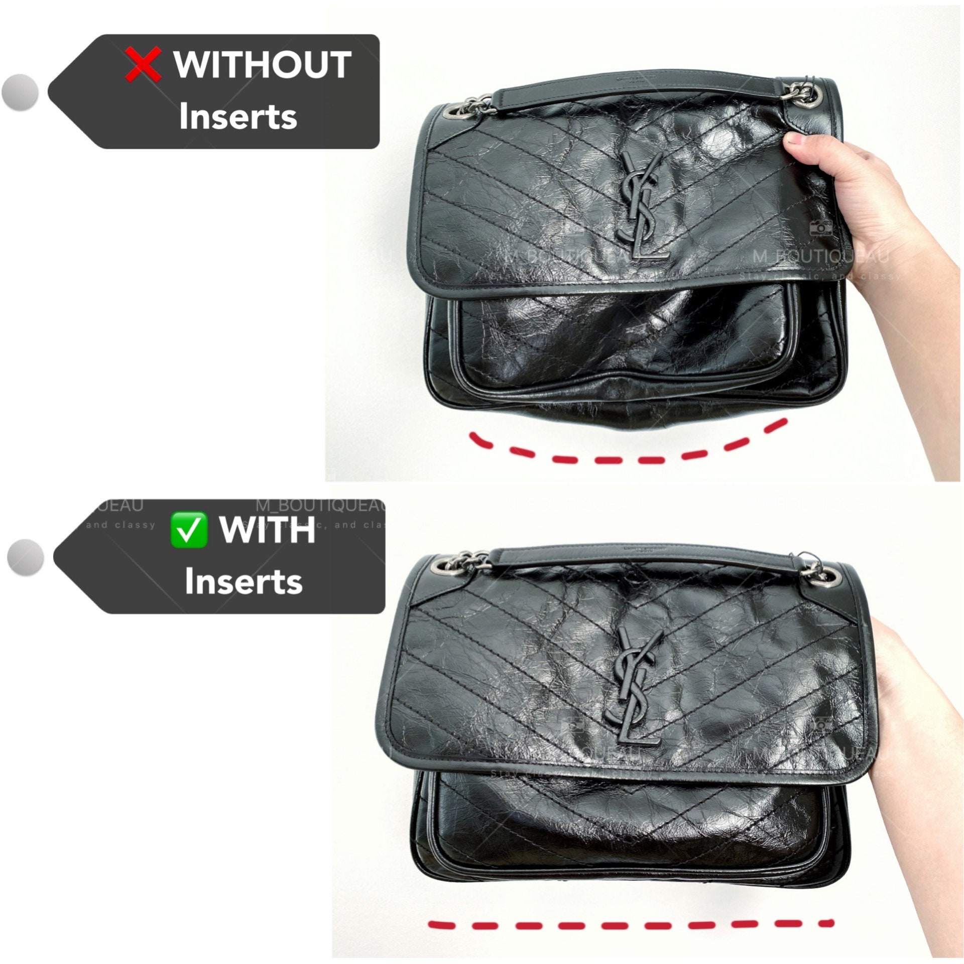 Base Shaper Bag Insert Saver for Y*L Niki Medium Shoulder Bag (bag NOT ...