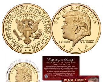 Trump 45 Glock Inspired Challenge Coin Dual Plated With - Etsy