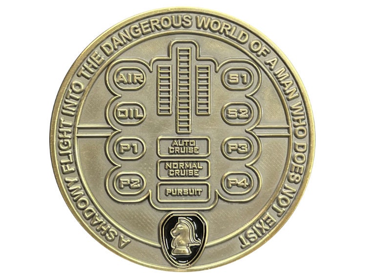 Knight Rider Challenge Coin With Serial Number License Plate KITT ...