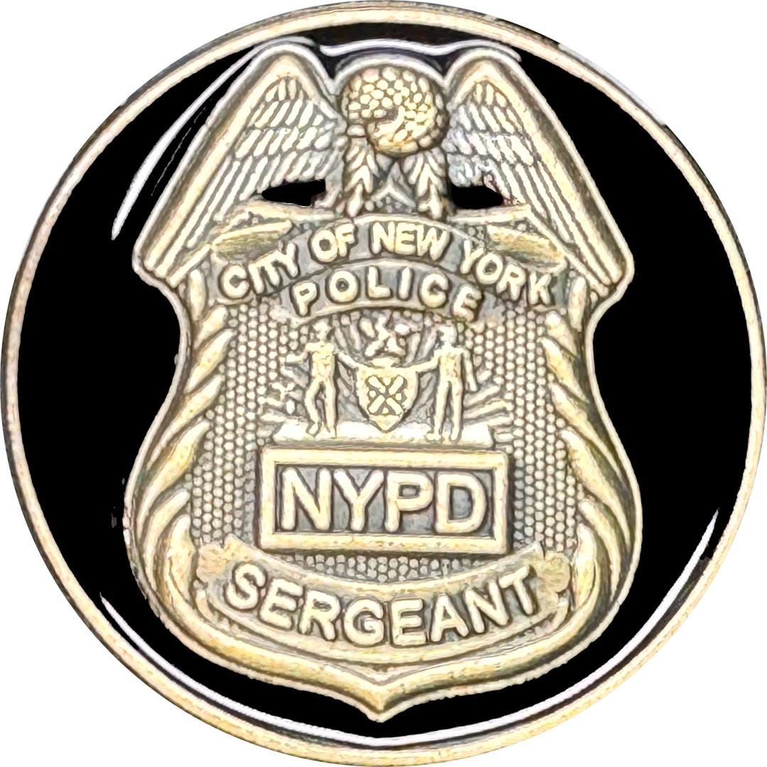 NYPD Sergeant Shield Round Sgt Lapel Pin - Etsy