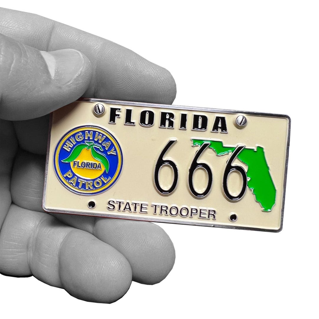 FHP Florida Highway Patrol State Police Zombie License Plate Challenge ...