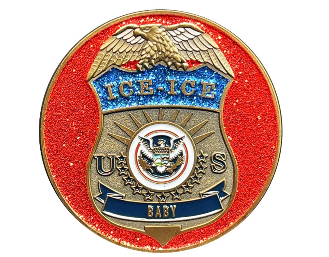 ICE ICE Baby Challenge Coin Parody Coin Immigration and - Etsy