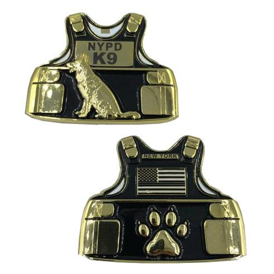 NYPD K9 Police Body Armor Challenge Coin - Etsy