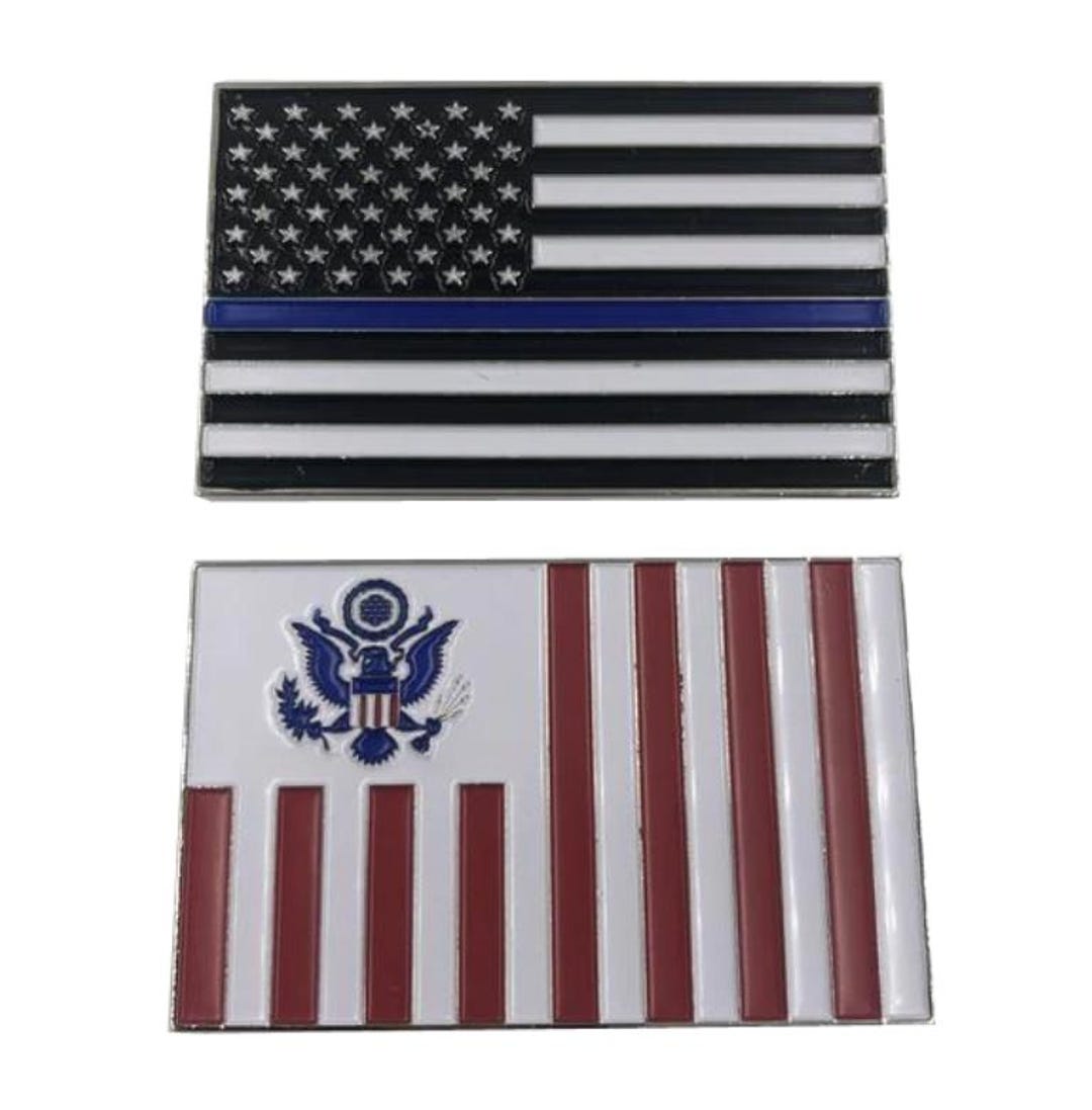 Customs Flag Challenge Coin With Thin Blue Line U.S. Flag - Etsy