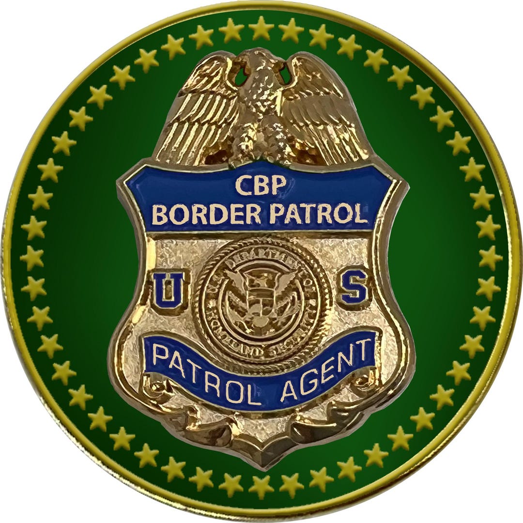 Border Patrol Agent CBP Honor First Lapel Pin Cloisonné With Dual Pin ...
