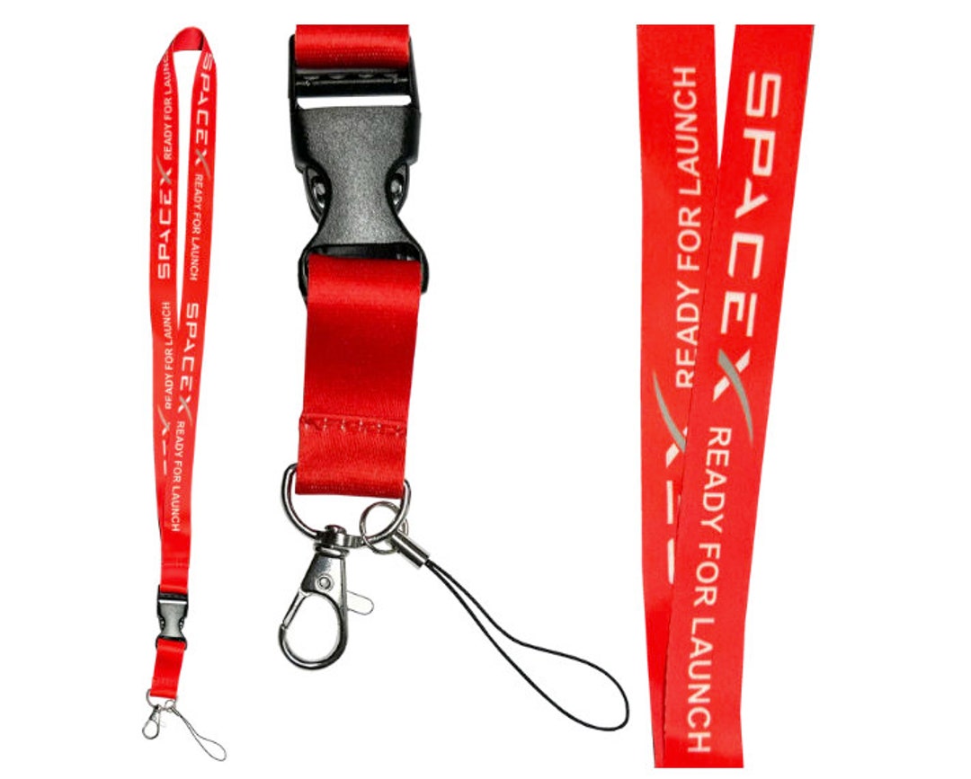Spacex Launch Crew Lanyard ID Card Holder or Keychain Gift for Space X ...