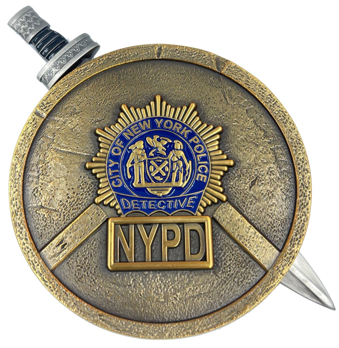 NYPD New York City Police Department Detective Shield With Removable ...