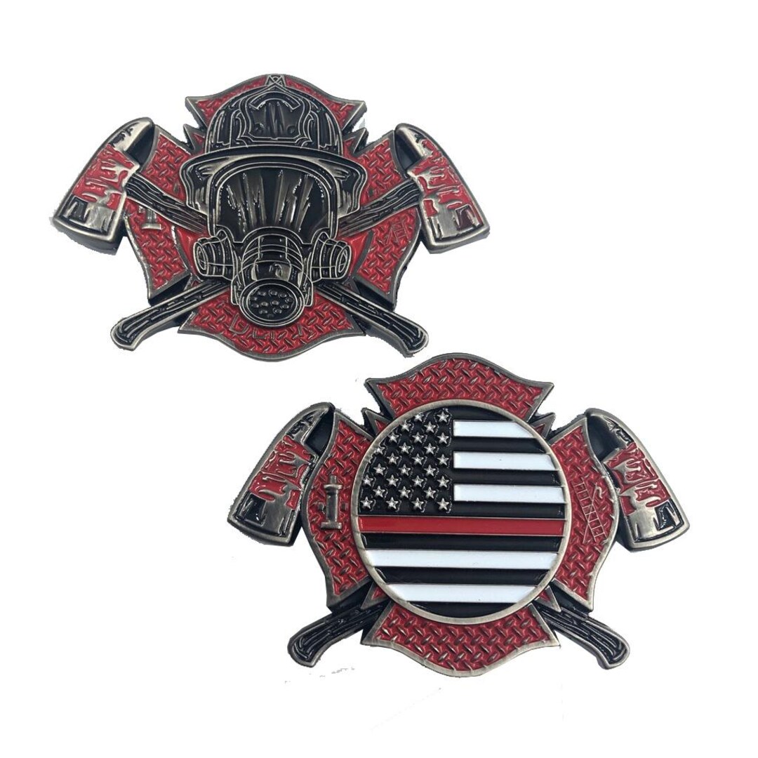 Maltese Cross Fire Department Challenge Coin Fire Fighter - Etsy