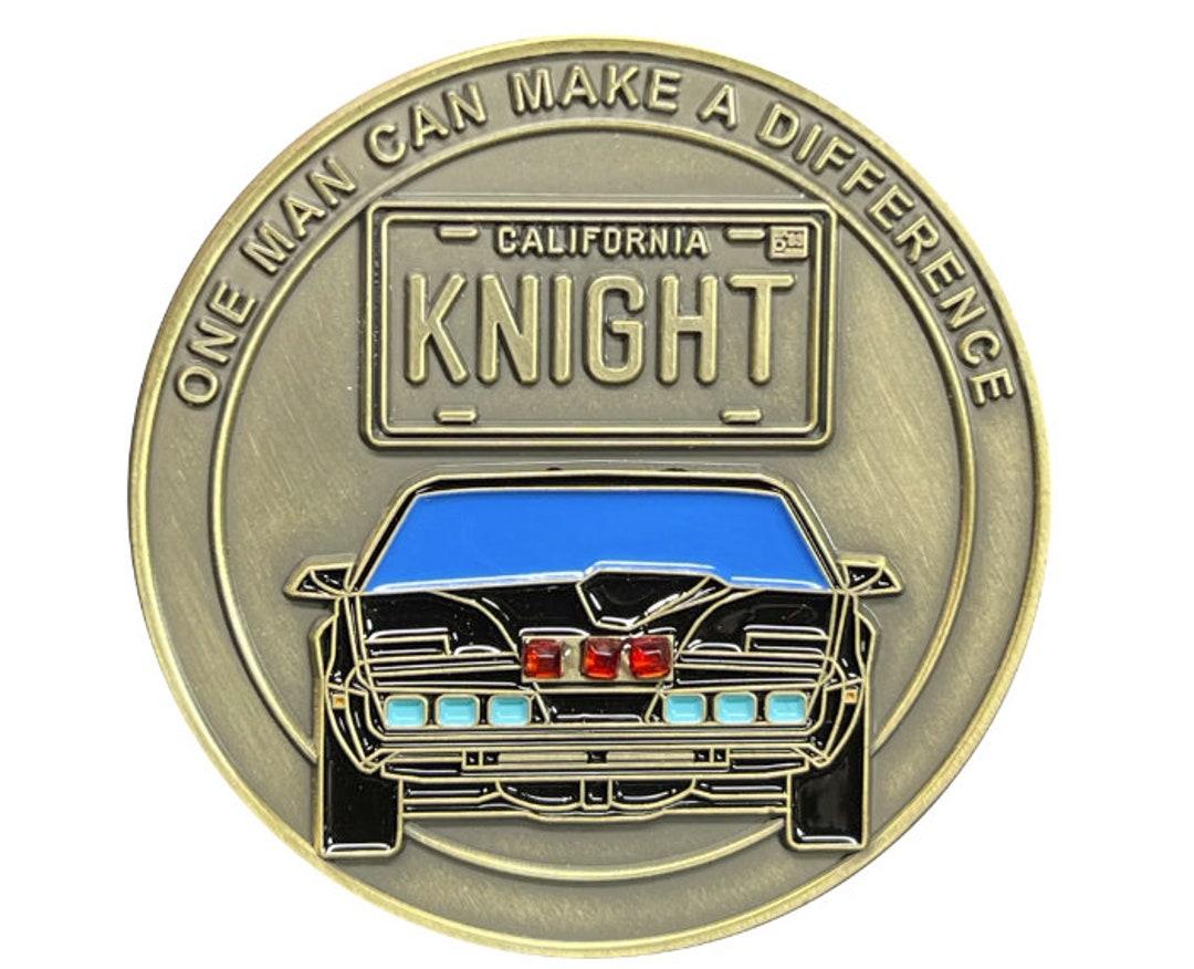 Knight Rider Challenge Coin With Serial Number License Plate KITT ...