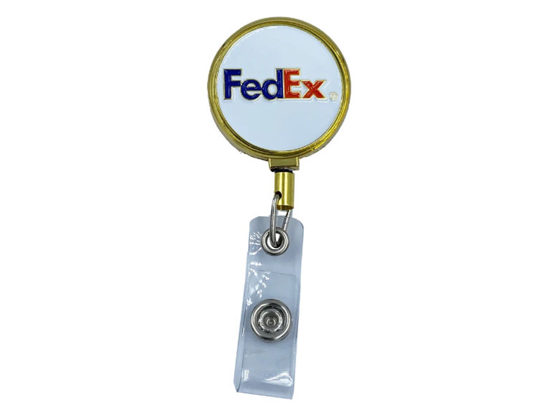 Fedex Metal ID Reel Retractable ID Card Holder Gift for - Etsy