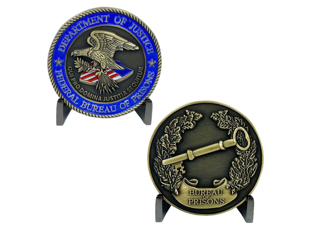 Bureau of Prisons Department of Justice Challenge Coin BOP Correctional ...