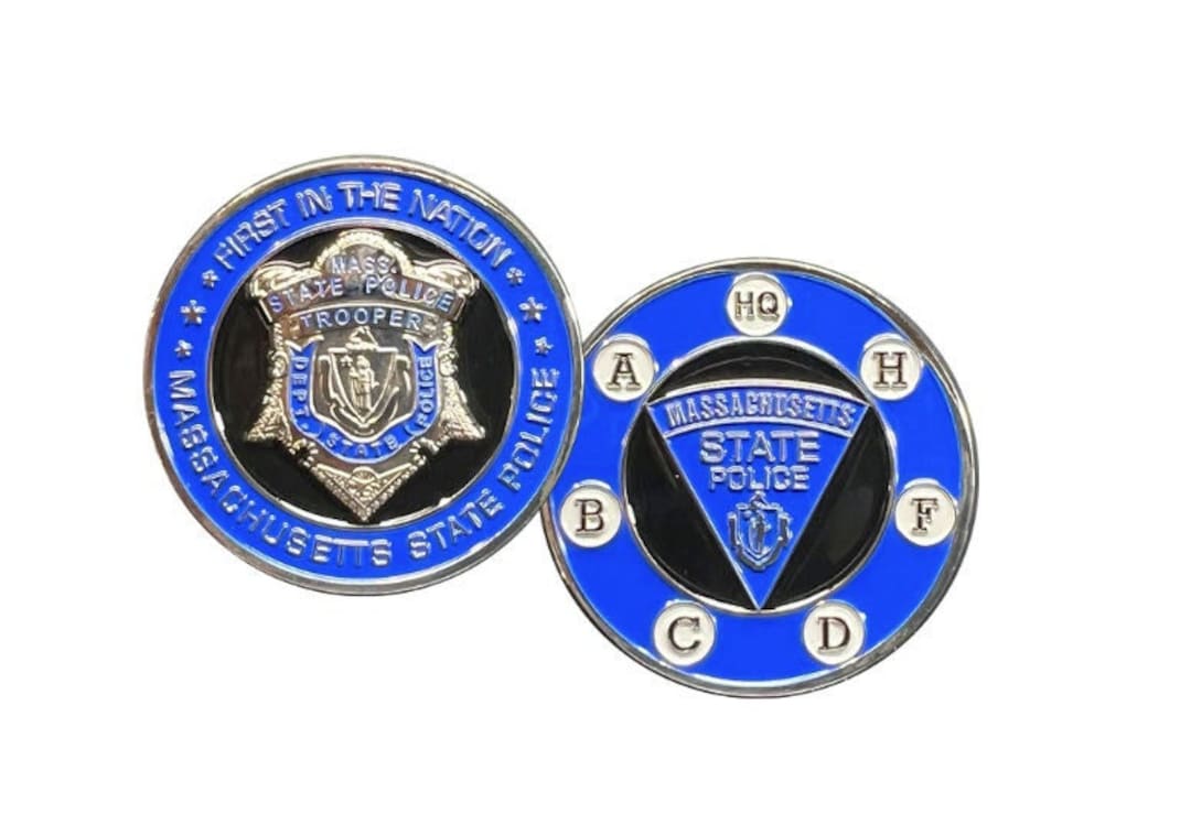 Massachusetts State Police Challenge Coin Gift for MSP Trooper Mass ...
