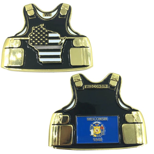 Thin Grey Line Coin - Etsy