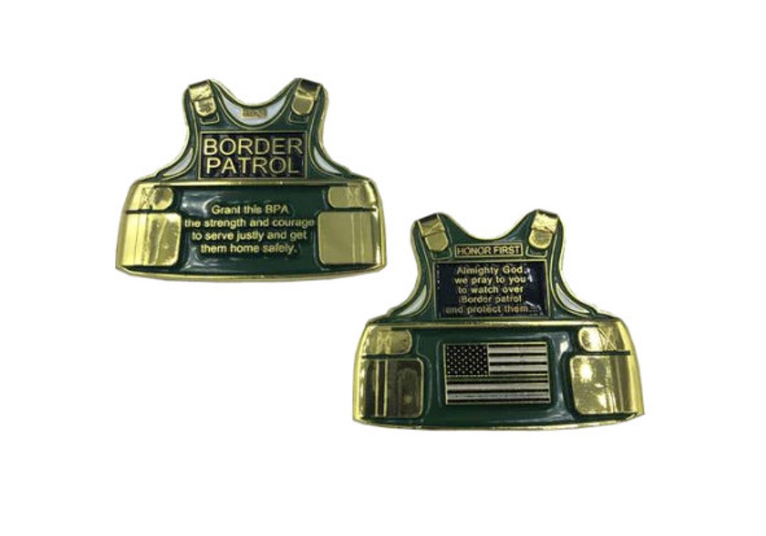 Border Patrol Body Armor Challenge Coin Large 2.5 Inch Coin Gift for ...