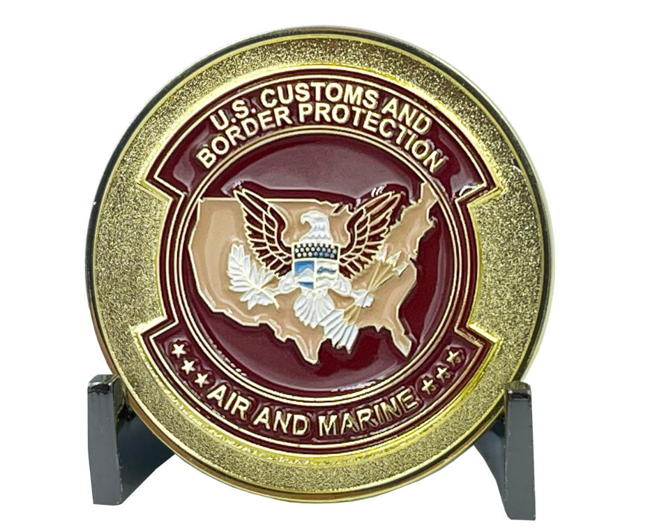 Air and Marine Challenge Coin AMO Agent CBP Air Branch Marine Branch ...