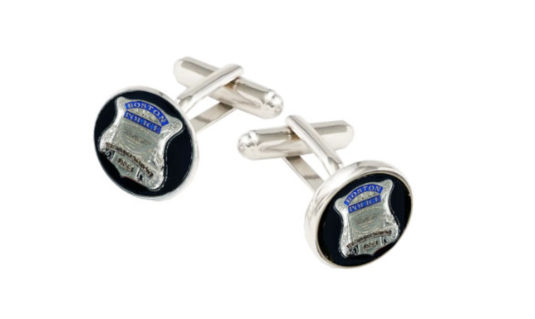 Boston Police Department Police Officer Cufflinks Gift for Police ...