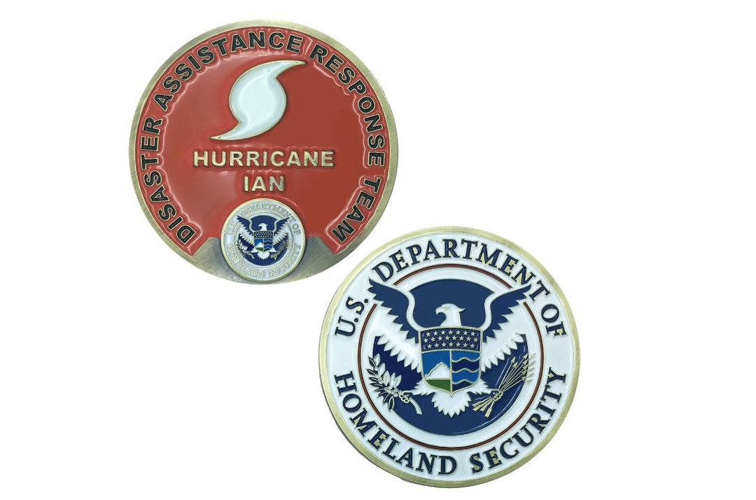 Hurricane Ian DART Challenge Coin Disaster Assistance Response Team Lee ...