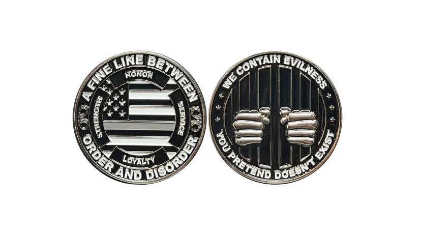 Correctional Officer Challenge Coin We Contain Evilness You - Etsy