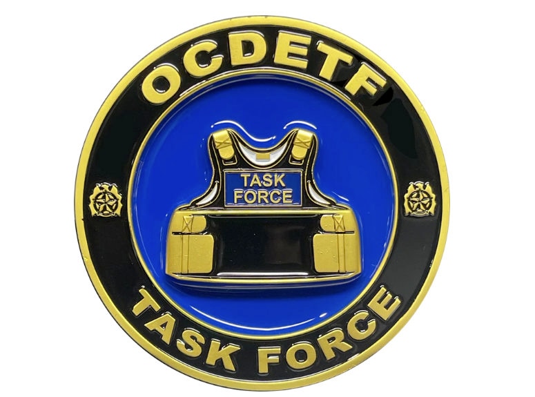 Organized Crime DEA Task Force Challenge Coin Gift for OCDETF Federal Agent - Etsy