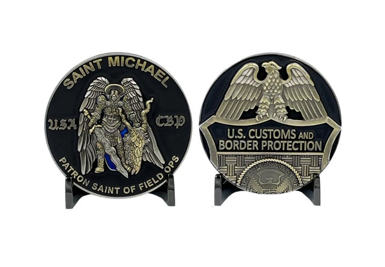 CBP Officer Saint Michael Patron Saint Challenge Coin - Etsy