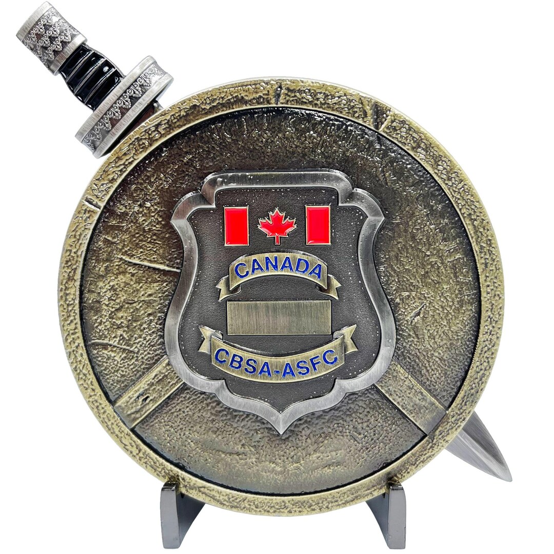 CBSA ASFC Canada Border Services Agency Shield With Removable Sword ...