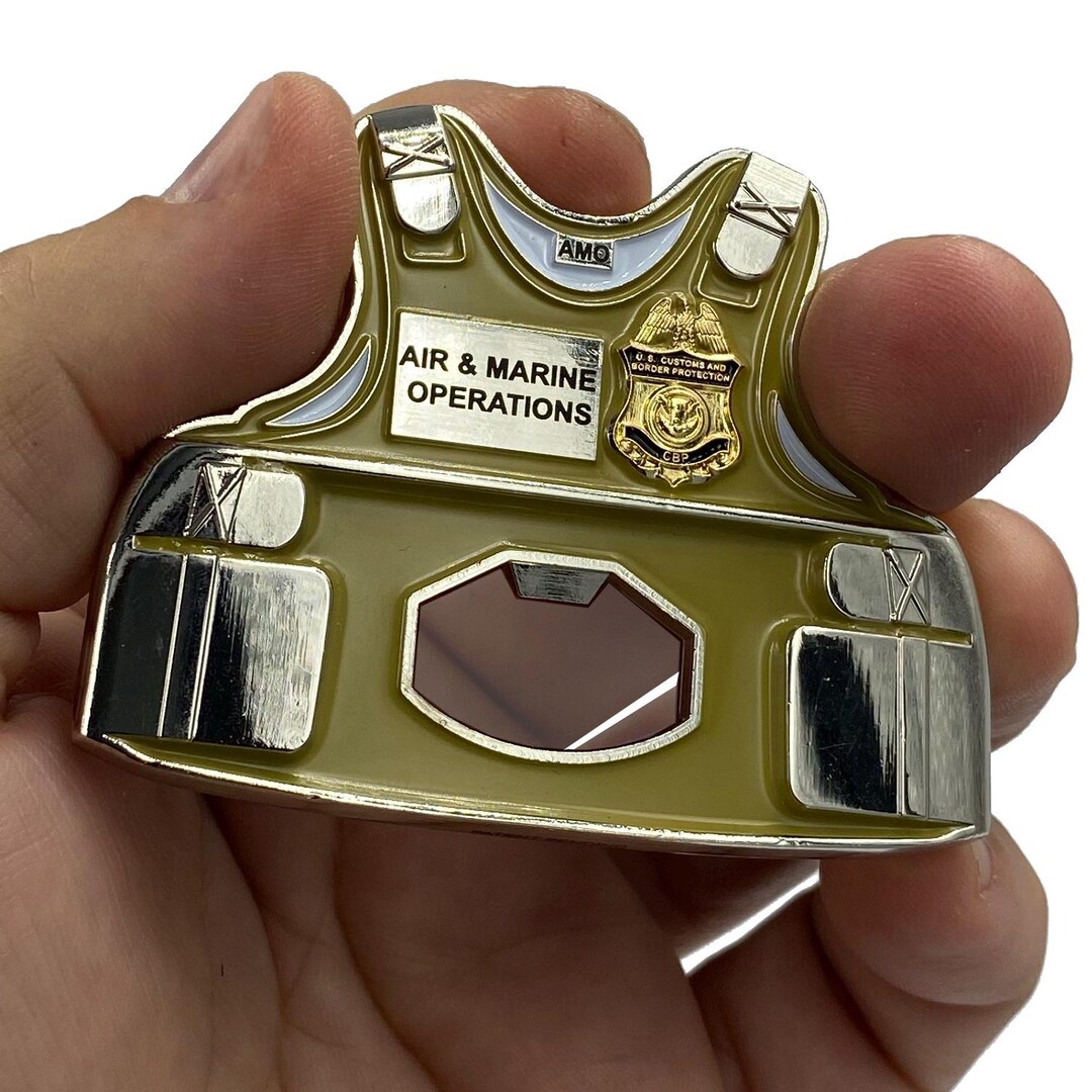 AMO Air and Marine CBP Bottle Opener Body Armor Ballistic Vest ...