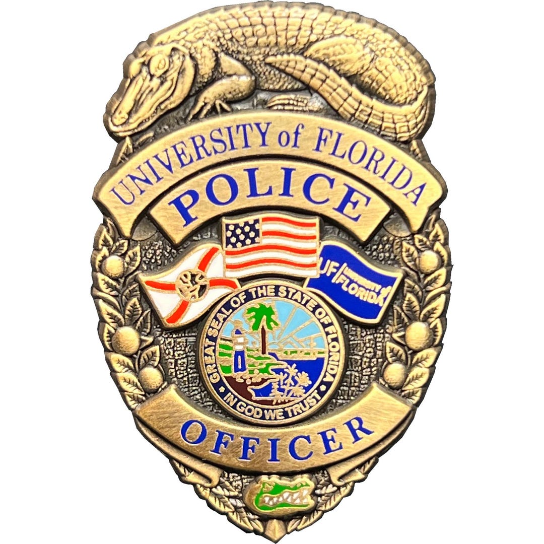 University of Florida Gators Police Antique Bronze Cloisonné Lapel Pin ...