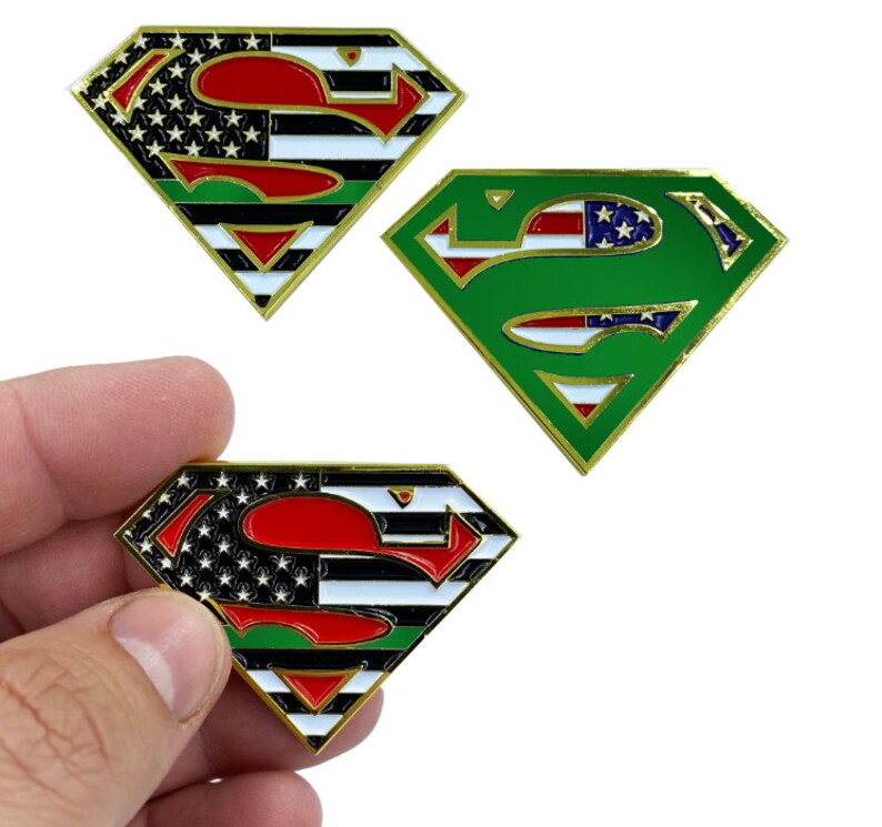 Thin Green Line Police Challenge Coin Sheriff Deputy Border Patrol ...
