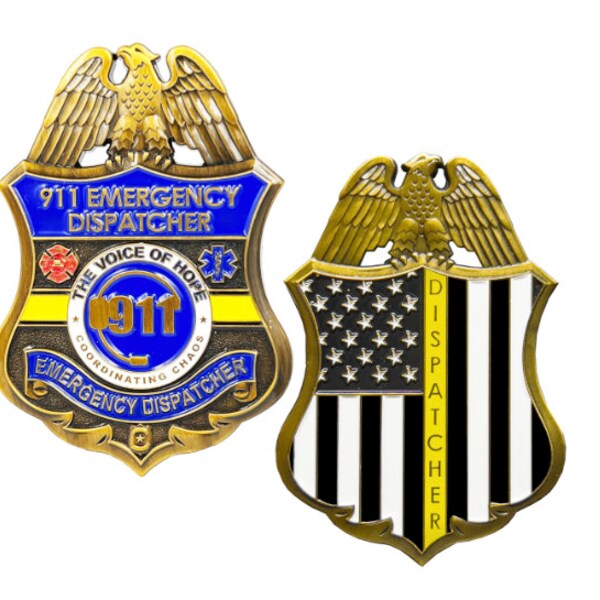 911 Dispatcher Hero Challenge Coin - Etsy