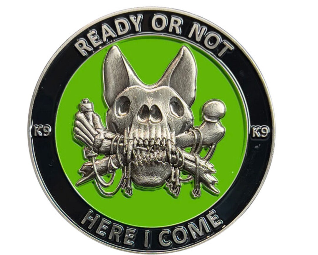 Border Patrol K9 Challenge Coin Canine Unit Saint Michael Thin - Etsy