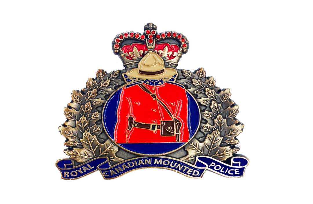 Royal Canadian Mounted Police Challenge Coin Gift for RCMP 18 Red ...