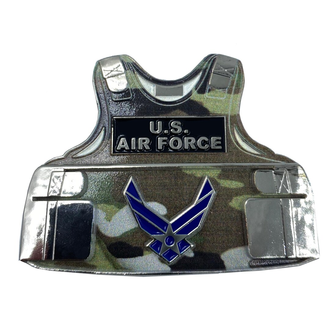 U.S. Air Force Camo Body Armor Challenge Coin Fly Fight Win USAF - Etsy