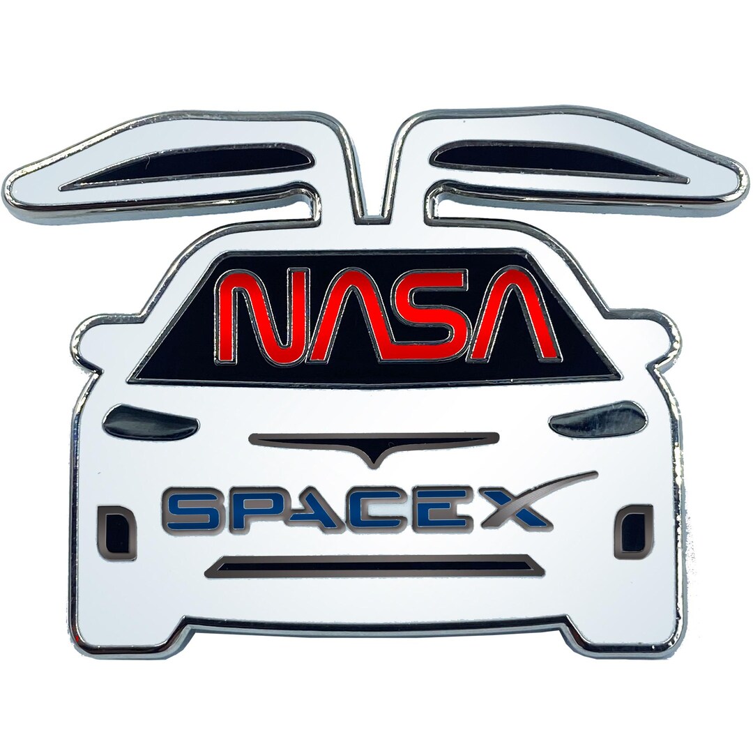 Spacex Nasa Tesla Demo-2 Mission Launch Pin - Etsy