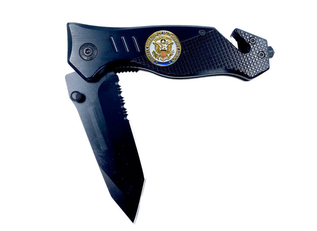 3-in-1 Tactical Rescue Tool FEMA Seatbelt Cutter Steel Glass Breaker ...