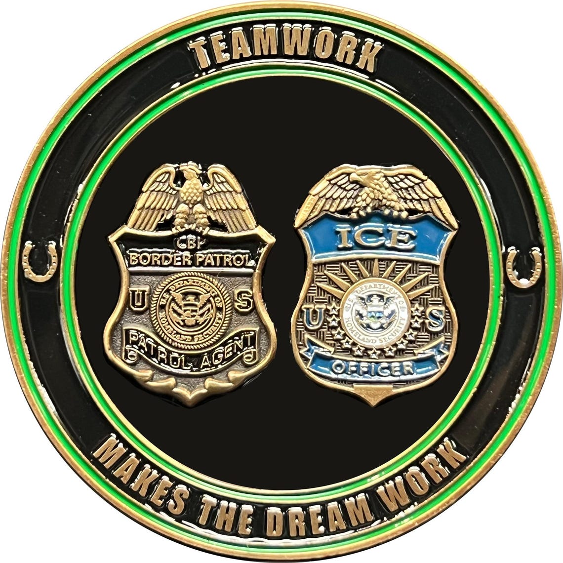ICE and Border Patrol Border Crisis Joint Operations Challenge Coin ...