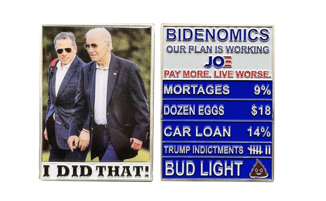 Bidenomics Parody Challenge Coin - Etsy
