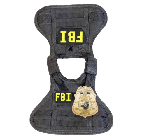 FBI Tactical Beverage Bottle or Can Cooler Vest Removable Patches Gift ...