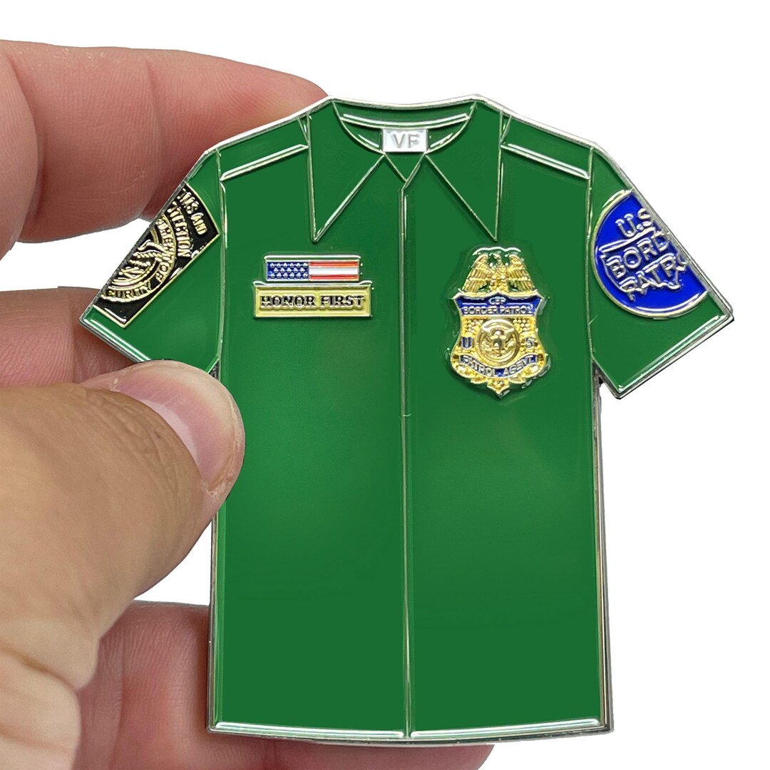 CBP Border Patrol Agent BPA Uniform Shirt Thin Green Line Flag ...