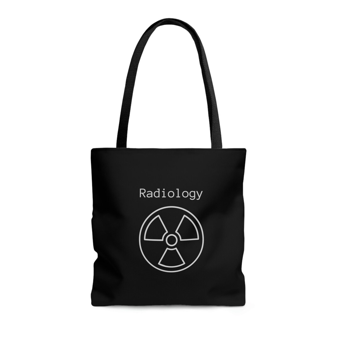 Black Radiology Radiation-aop Tote Bag - Etsy
